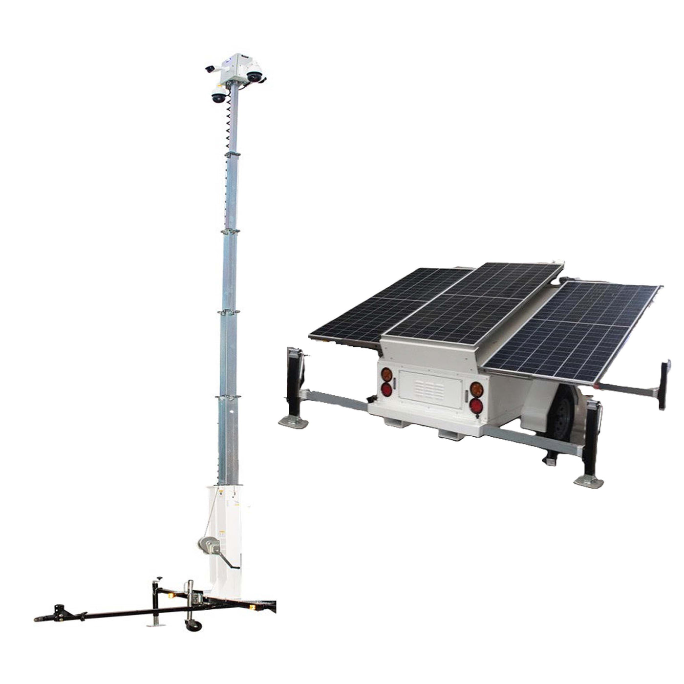 INVID-ODS8500-26FT: Mobile Solar Surveillance Trailer — Invidtech