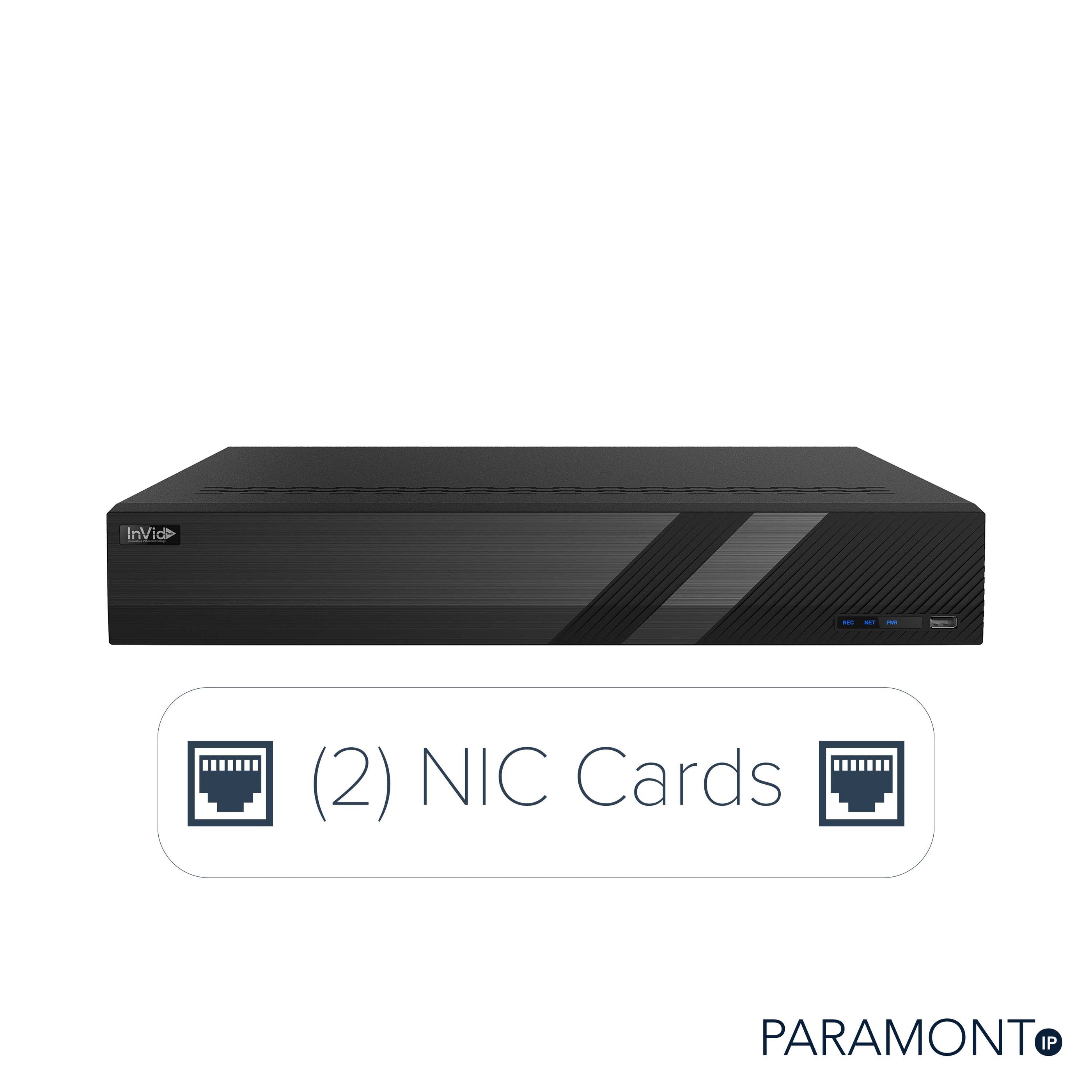 PN3A-16X16FNH: 32 Ch NVR with 16 PnP Ports, (2) NIC Cards — Invidtech