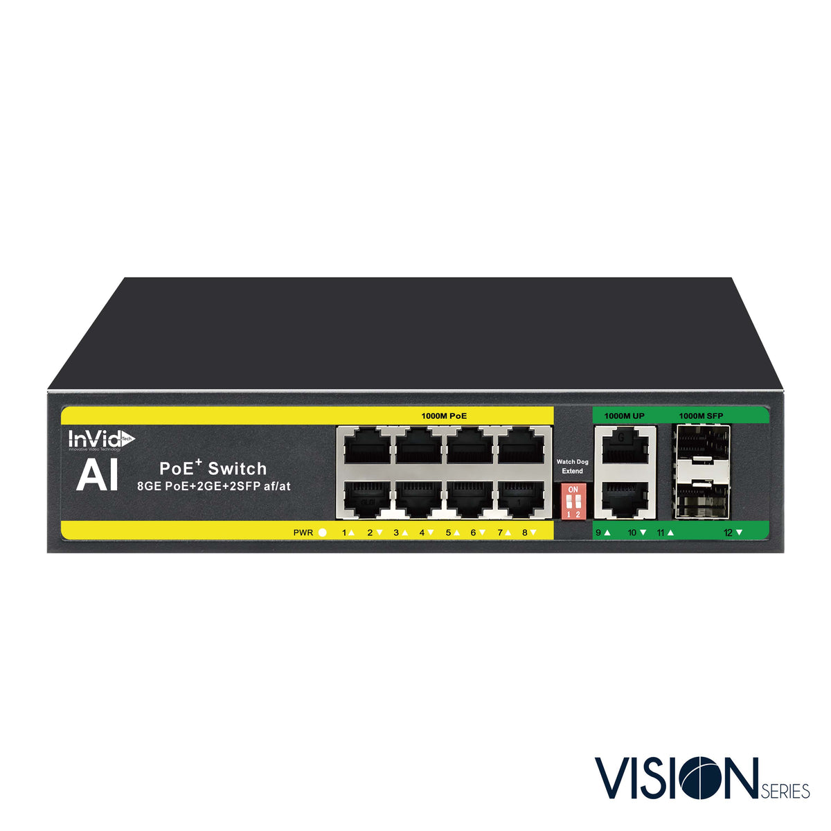 VIS-GIGPOE8-2: Gigabit Switch — Invidtech